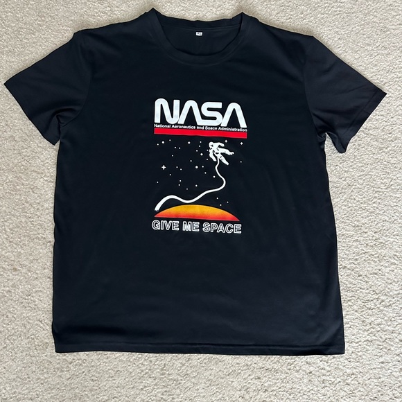 SHEIN | Shirts | Mens Nasa Short Sleeve Shirt | Poshmark